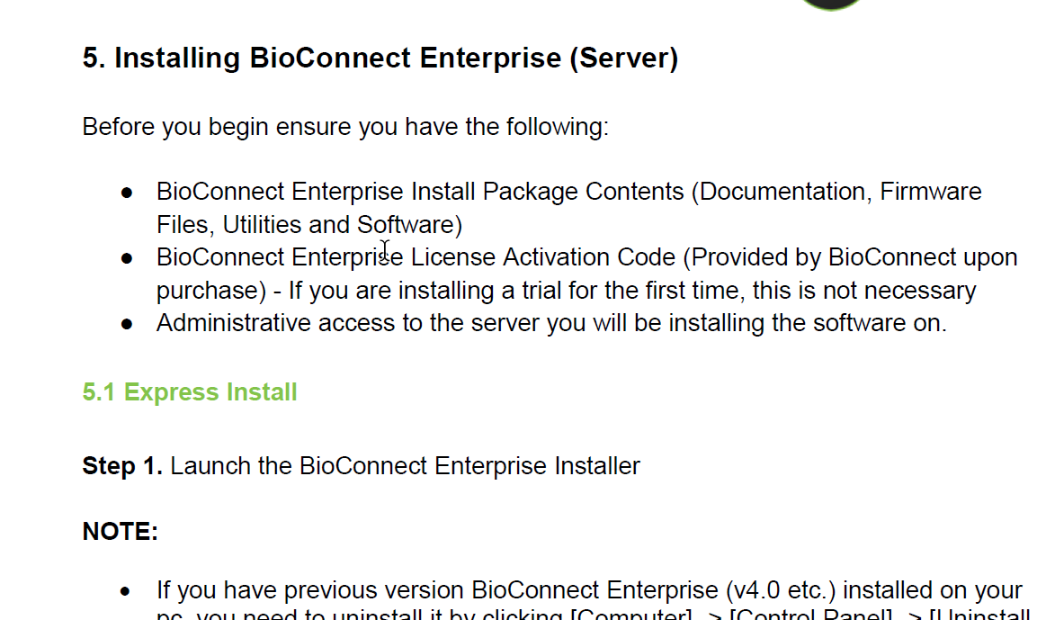 How to Upgrade your BioConnect Enterprise Software