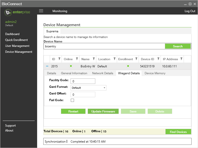 How to Add and Configure Devices in BioConnect Enterprise