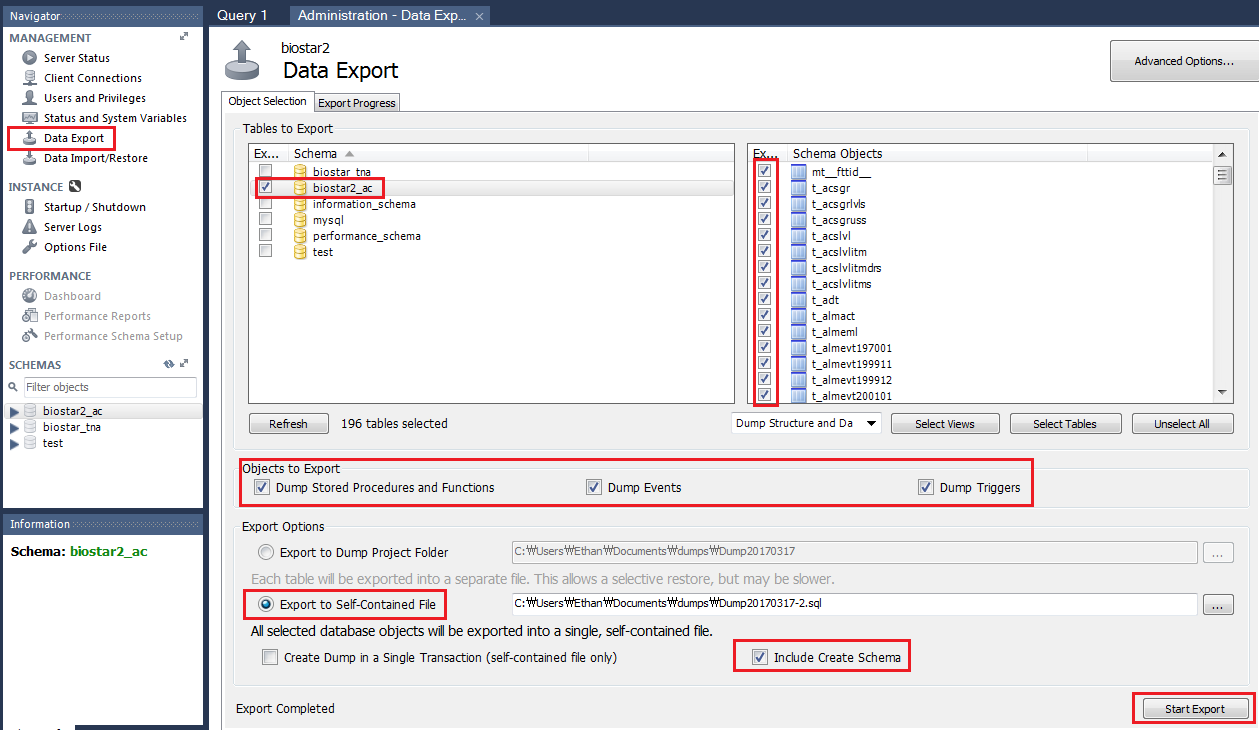 How to Backup and Restore the Database [BioStar 2] - MariaDB database (default)