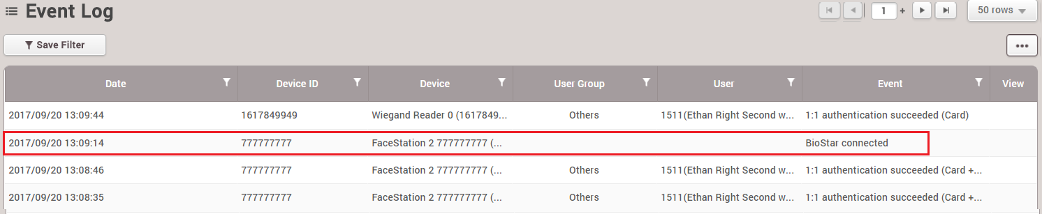 Event Log in the AC Database - [Biostar2]