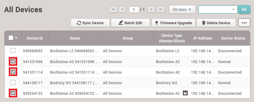 How to batch upgrade devices