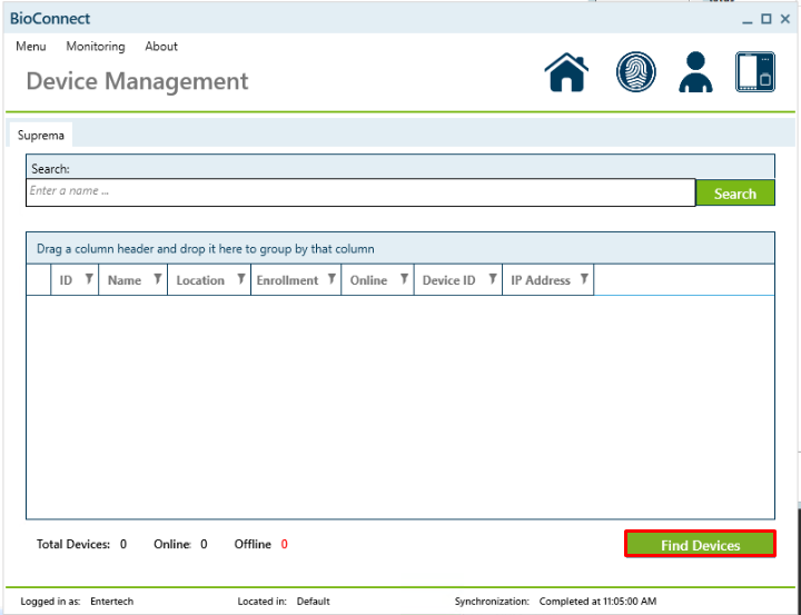 How to Add a Device into BioConnect