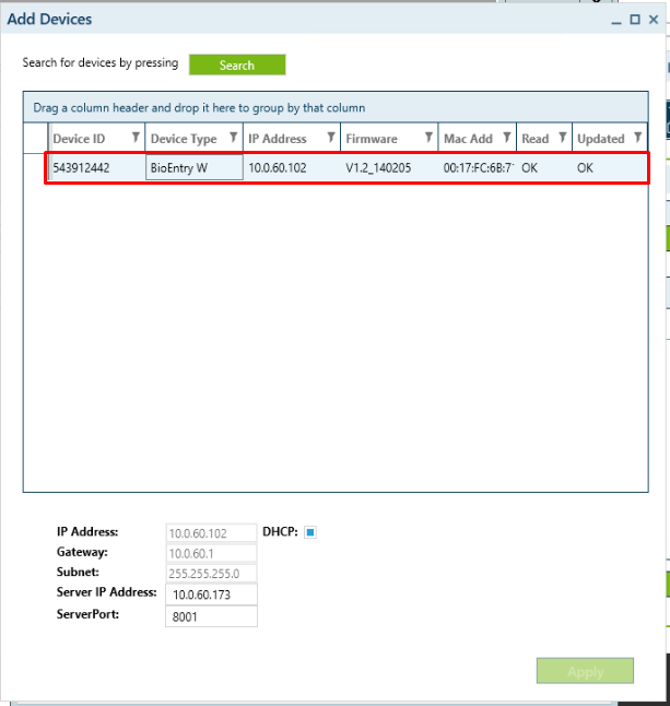 How to Add a Device into BioConnect