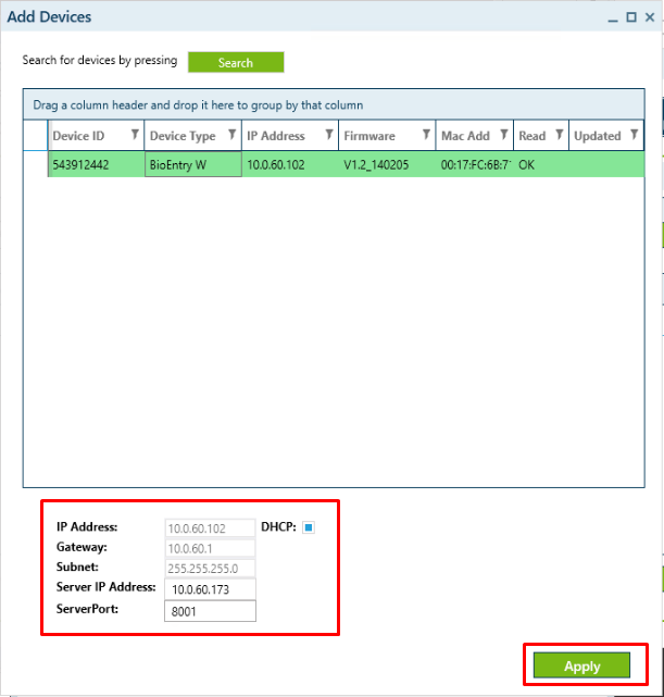 How to Add a Device into BioConnect
