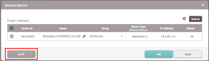 How to Add a Device into BioConnect