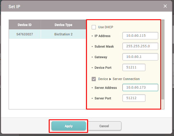 How to Add a Device into BioConnect