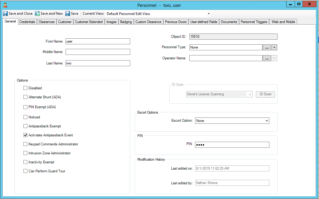 Features of Deep Embed in Software House C-CURE 9000