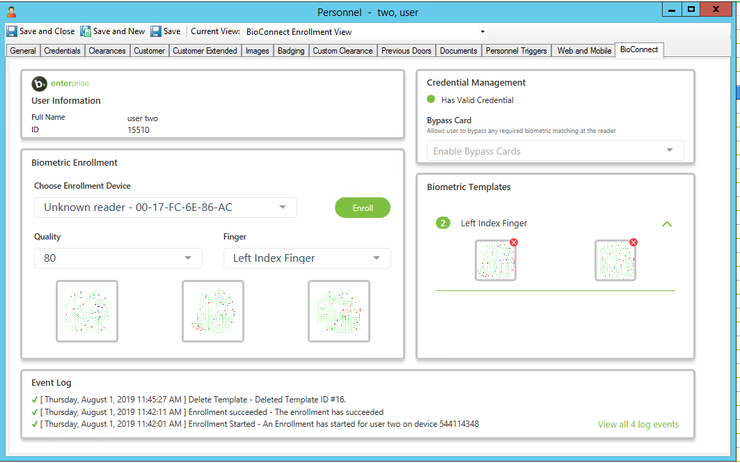 Features of Deep Embed in Software House C-CURE 9000