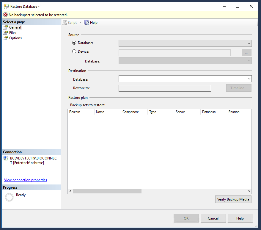 How to Migrate the BioConnect Database and/or Upgrade BioConnect